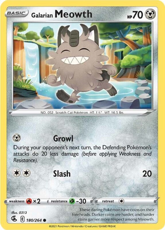 Check de actuele waarde van je Galarian Meowth 180/264 kaart
