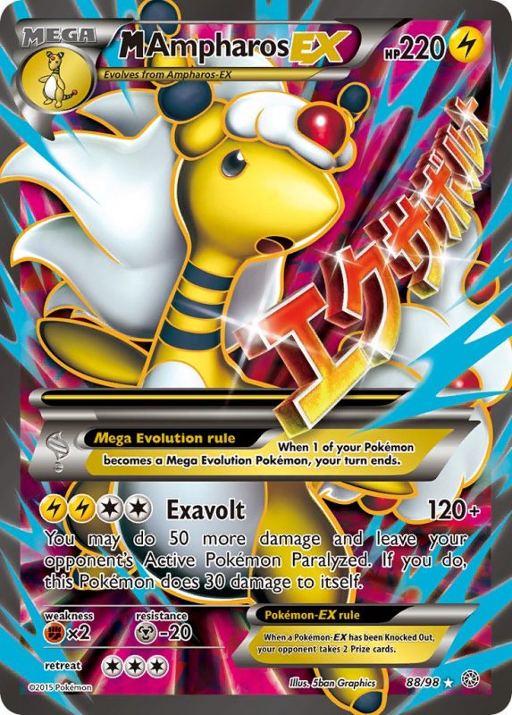 Check de actuele waarde van je M Ampharos-EX 88/98 kaart uit de Ancient Origins set.