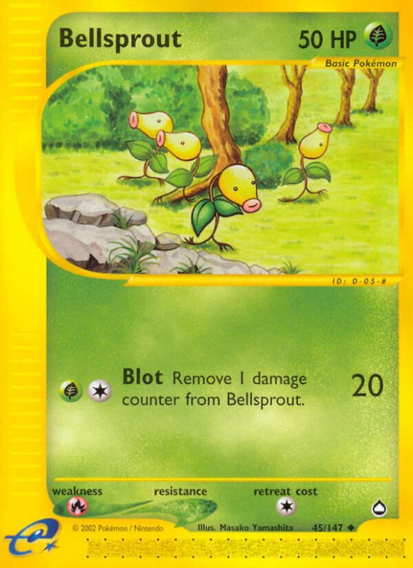 Check de actuele waarde van je Bellsprout 45/147 kaart uit de Aquapolis set.