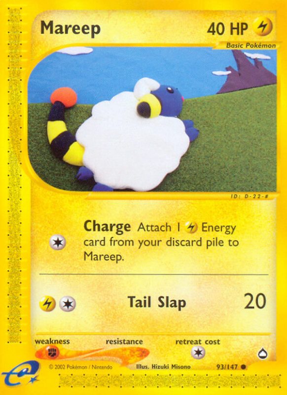 Check de actuele waarde van je Mareep 93/147 kaart uit de Aquapolis set.