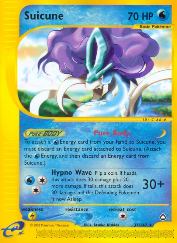 Check de actuele waarde van je Suicune 37/147 kaart uit de Aquapolis set.