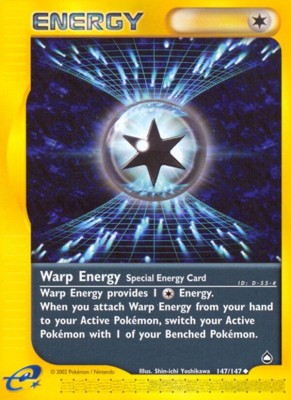 Check de actuele waarde van je Warp Energy 147/147 kaart uit de Aquapolis set.