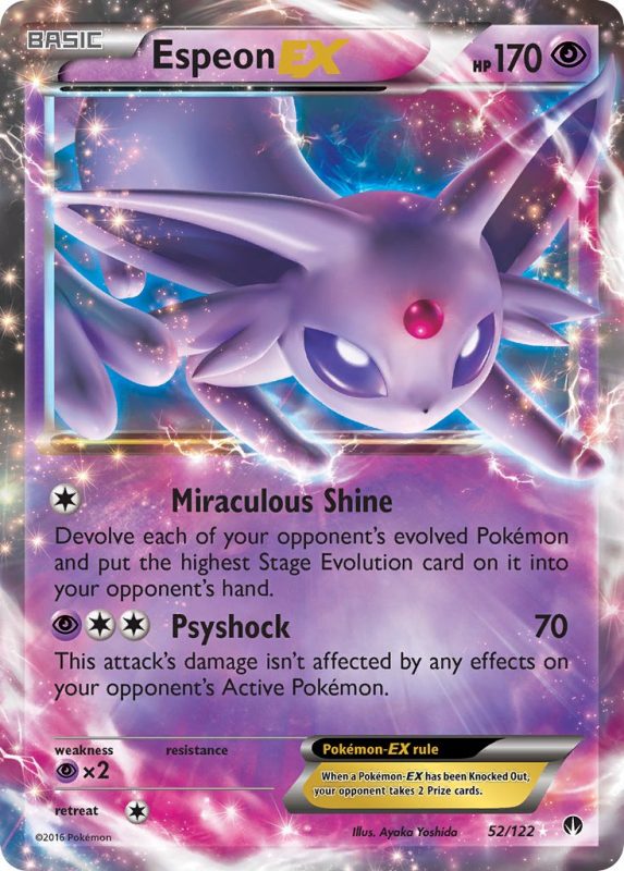 Check de actuele waarde van je Espeon-EX 52/122 kaart uit de BREAKpoint set.