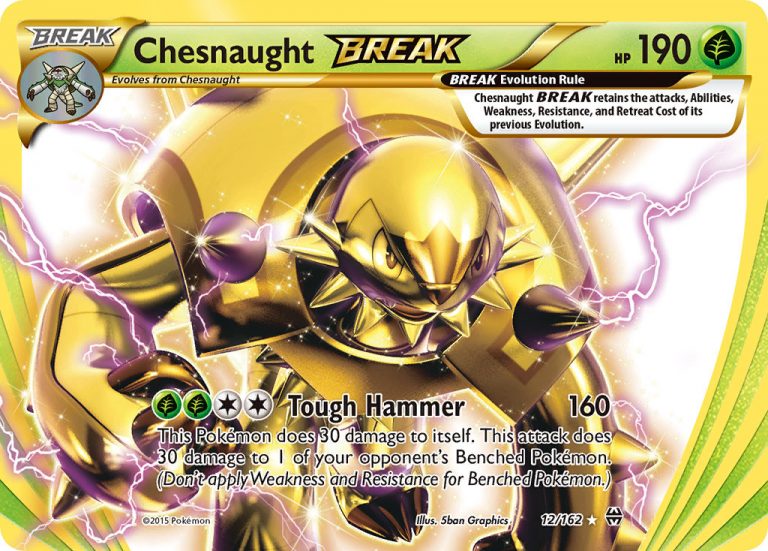 Check de actuele waarde van je Chesnaught BREAK 12/162 kaart uit de BREAKthrough set.