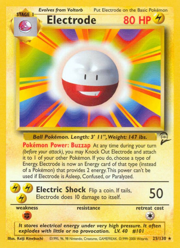 Check de actuele waarde van je Electrode 25/130 kaart uit de Base Set 2 ...