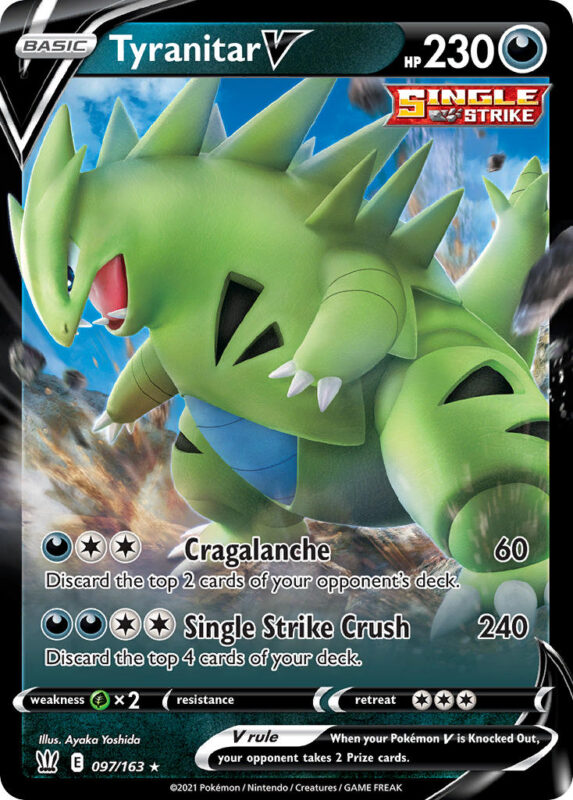 Check de actuele waarde van je Tyranitar V 155/163 kaart