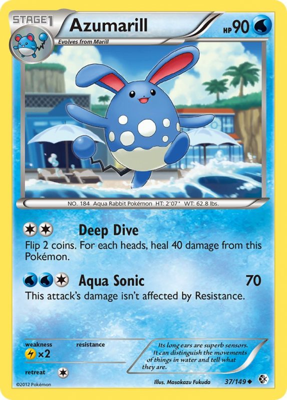 Check de actuele waarde van je Azumarill 37/149 kaart uit de Boundaries Crossed set.