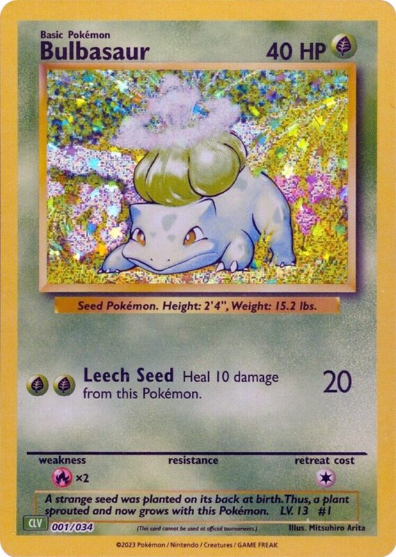 Wat is Bulbasaur 001/034 uit Pokemon TCG Classic - Venusaur waard ...