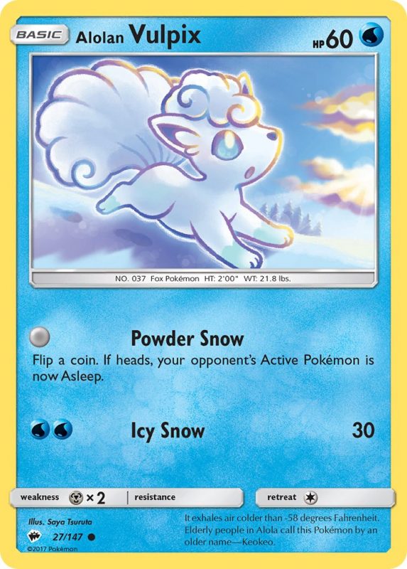 Check de actuele waarde van je Alolan Vulpix 21/145 kaart uit de Guardians Rising set.