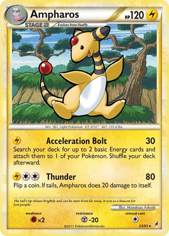 Check de actuele waarde van je Ampharos 40/114 kaart uit de Steam Siege set.