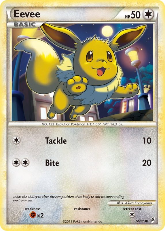 Check de actuele waarde van je Eevee 56/95 kaart uit de Call of Legends set.