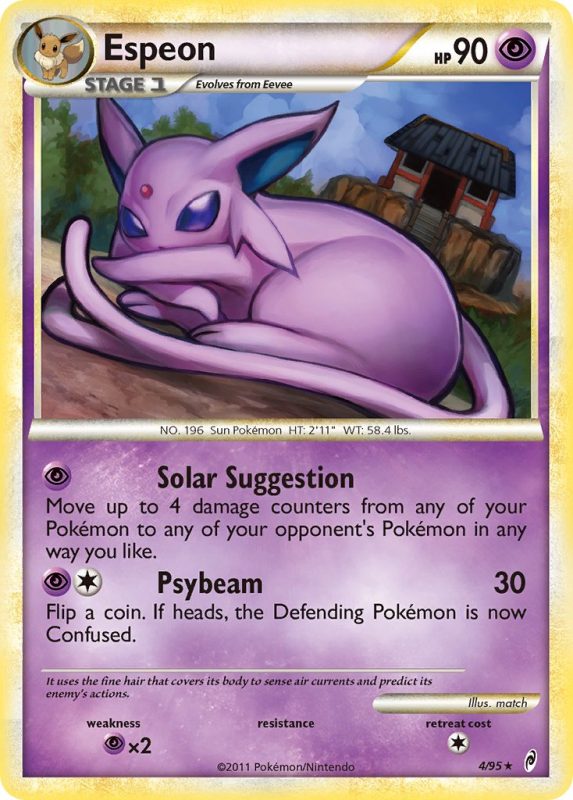 Check de actuele waarde van je Espeon 4/95 kaart uit de Call of Legends set.