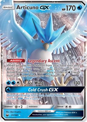 Check de actuele waarde van je Articuno-GX SV54/SV94 kaart uit de Celestial Storm set.