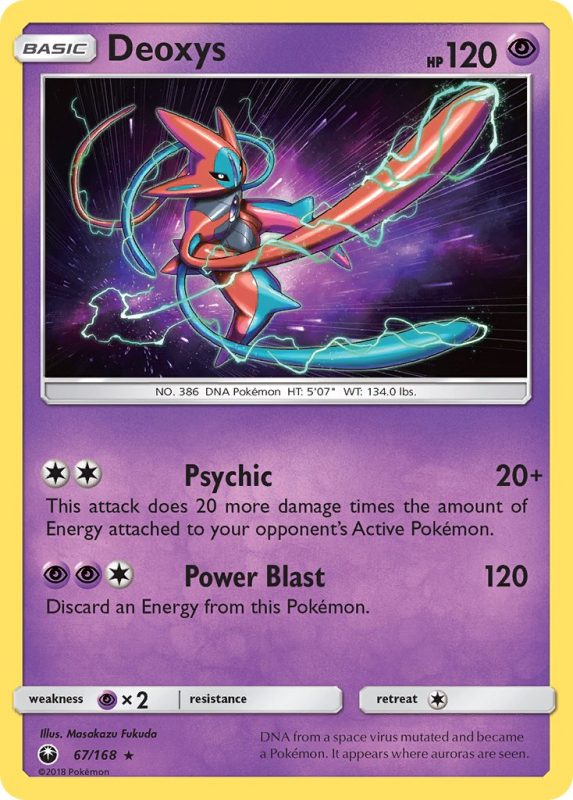 Check de actuele waarde van je Deoxys 67/168 kaart uit de Celestial Storm set.