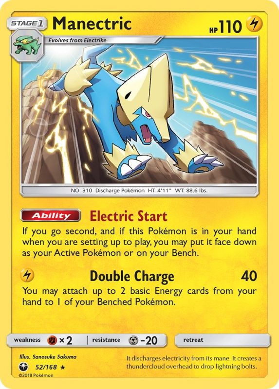 Check de actuele waarde van je Manectric 52/168 kaart uit de Celestial Storm set.