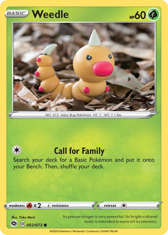 Check de actuele waarde van je Weedle 002/073 kaart