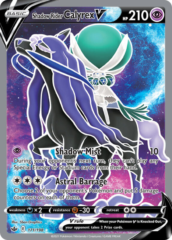 Check de actuele waarde van je Shadow Rider Calyrex V 171/198 kaart