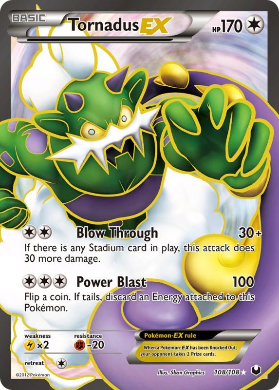 Check de actuele waarde van je Tornadus-EX 108/108 kaart uit de Dark Explorers set.