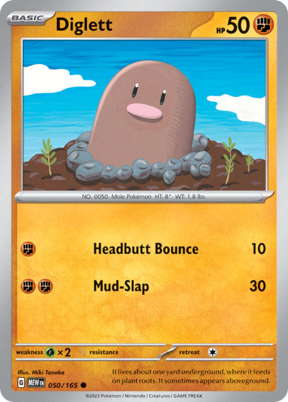 Check de actuele waarde van je Diglett 50/165 uit de 151 set op Pokemonkaart.nl