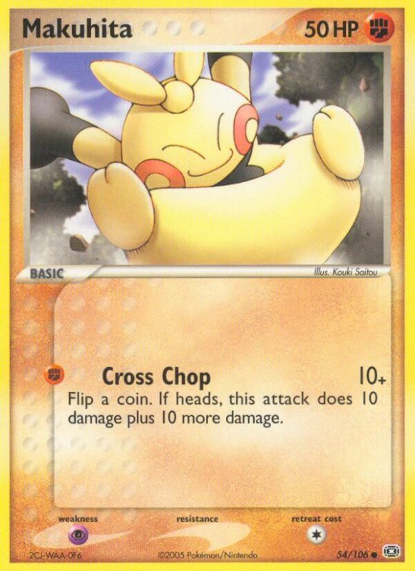 Check de actuele waarde van je Makuhita 54/106 kaart