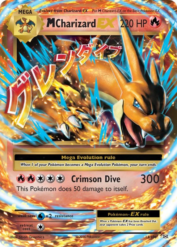 Check de actuele waarde van je M Charizard-EX 13/108 kaart uit de ...
