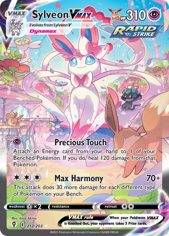 Check de actuele waarde van je Sylveon VMAX 212/203 kaart