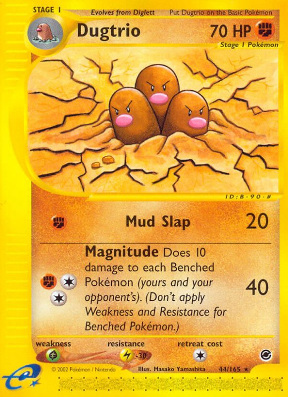 Check de actuele waarde van je Dugtrio 44/165 kaart uit de Expedition set.