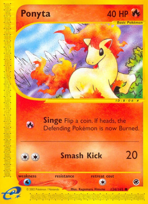 Check de actuele waarde van je Ponyta 126/165 kaart uit de Expedition set.