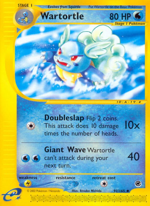 Check de actuele waarde van je Wartortle 92/165 kaart uit de Expedition set.