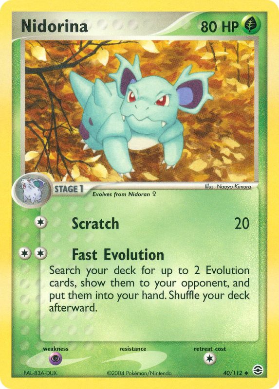 Check de actuele waarde van je Nidorina 40/112 kaart