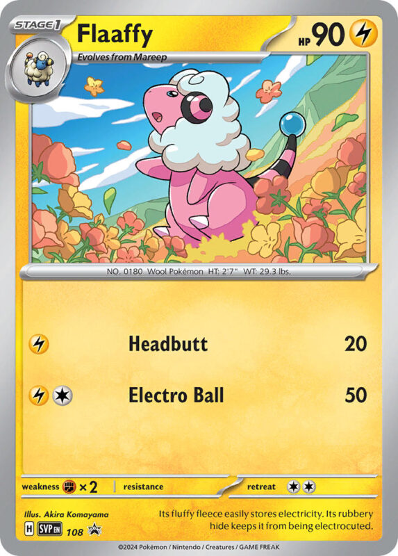 Wat is Flaaffy 108 uit Scarlet & Violet Promos waard? - Pokemonkaart.nl