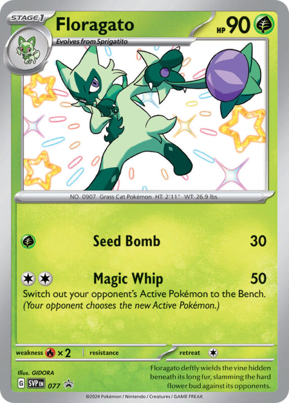 Wat is Floragato 077 uit Scarlet & Violet Promos waard? - Pokemonkaart.nl