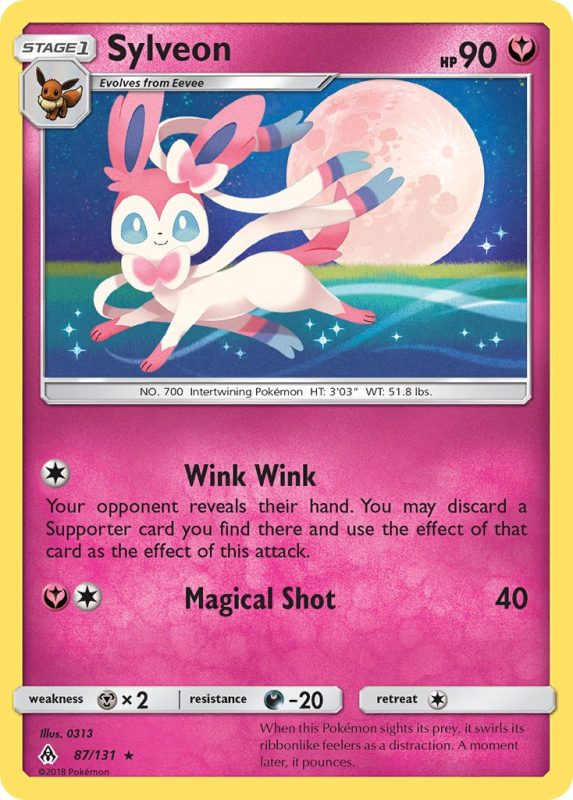 Check de actuele waarde van je Sylveon 87/131 kaart uit de Forbidden Light set.