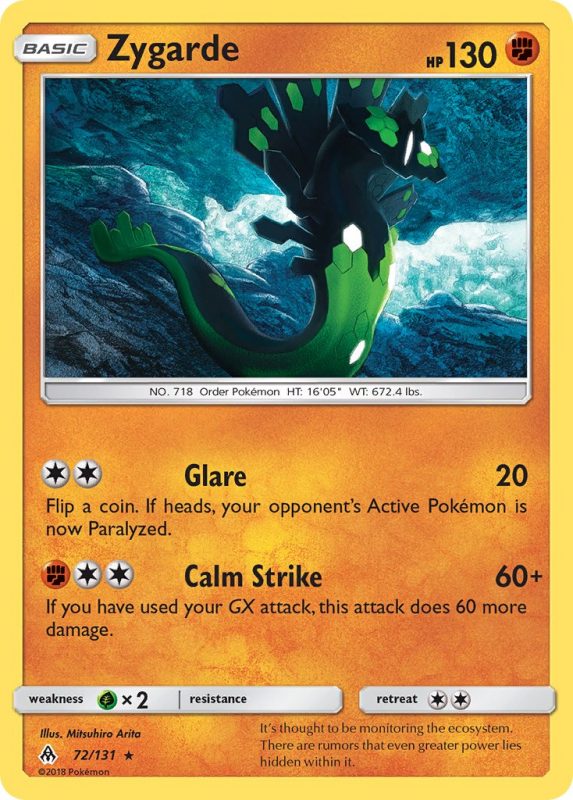 Check de actuele waarde van je Zygarde 72/131 kaart uit de Forbidden Light set.