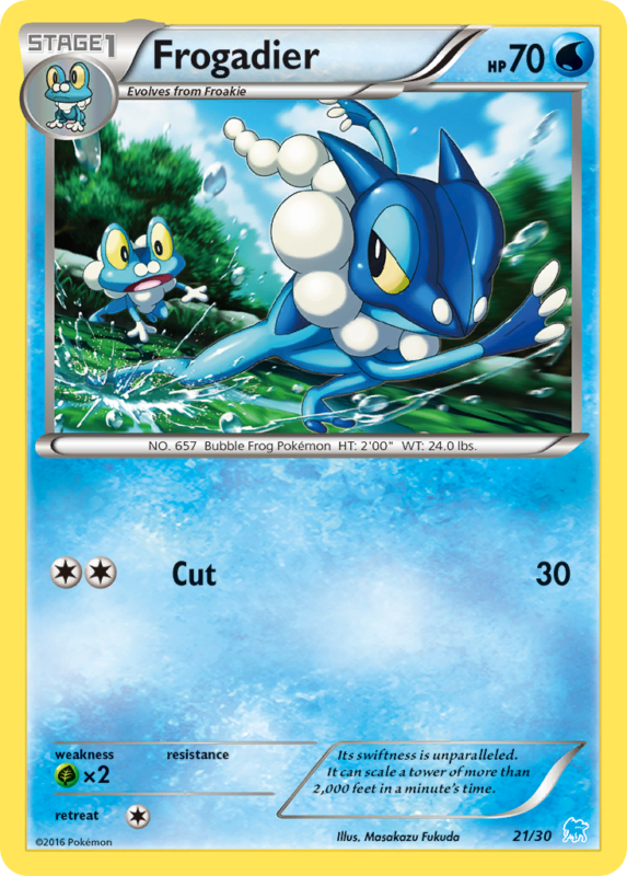 Wat is Frogadier 21/30 uit XY Trainer Kit Suicine waard? - Pokemonkaart.nl