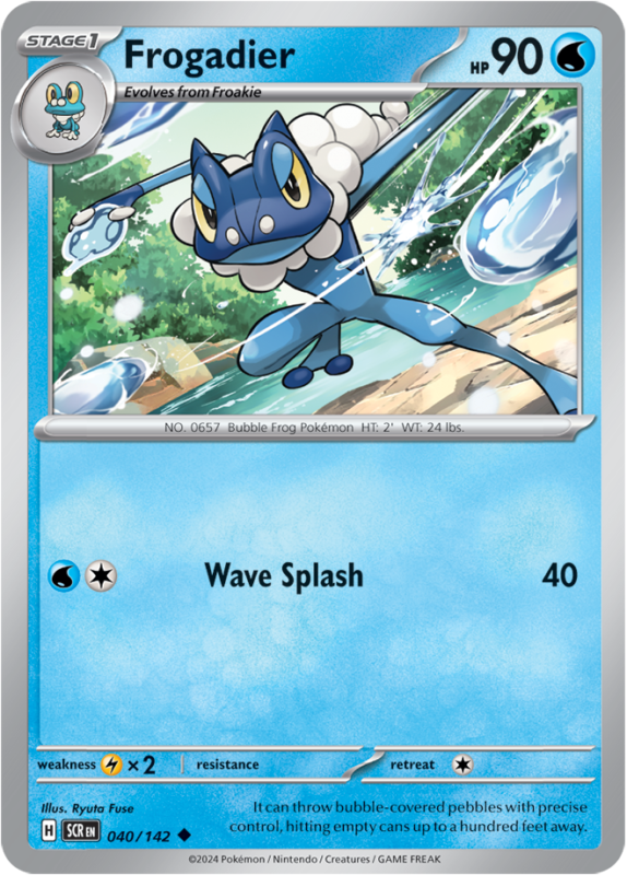 Wat is Frogadier 040/142 uit Stellar Crown waard? - Pokemonkaart.nl