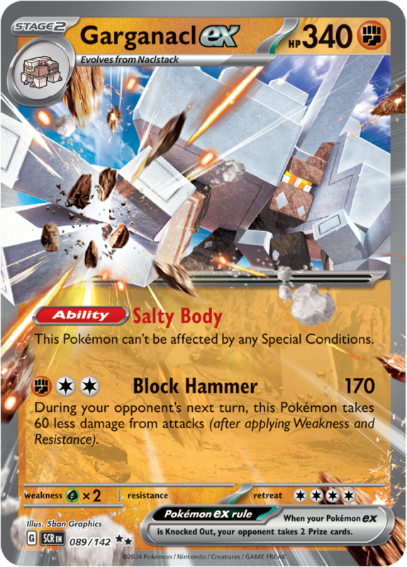 Wat is Garganacl ex 089/142 uit Stellar Crown waard? - Pokemonkaart.nl