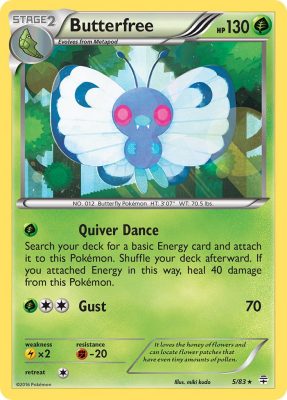 Check de actuele waarde van je Butterfree 5/83 kaart uit de Generations ...