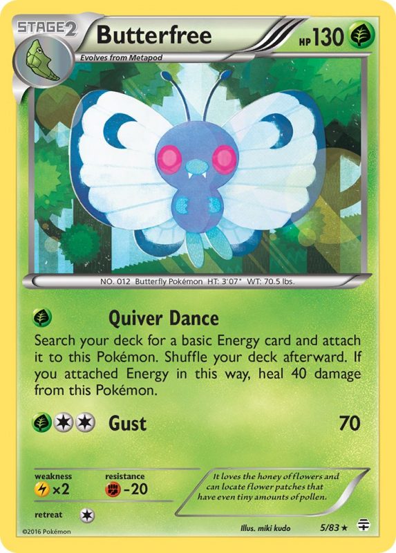 Check de actuele waarde van je Butterfree 5/83 kaart uit de Generations ...