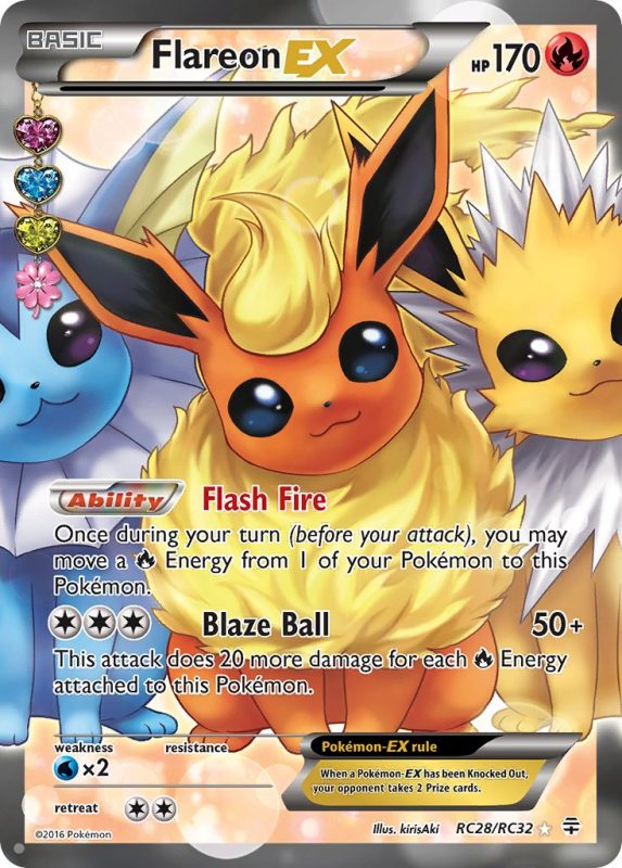 Check de actuele waarde van je Flareon-EX RC28/RC32 kaart uit de Generations set.