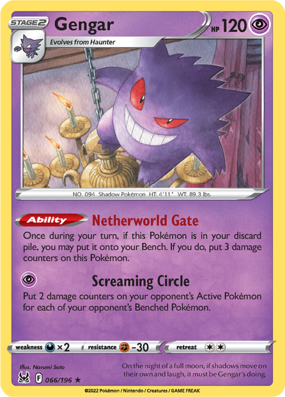 Bekijk als eerste de Gengar 066 Pokemon kaart uit de net verschenen ...