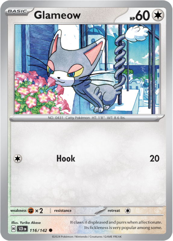 Wat is Glameow 116/142 uit Stellar Crown waard? - Pokemonkaart.nl