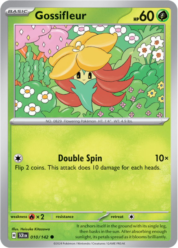 Wat is Gossifleur 010/142 uit Stellar Crown waard? - Pokemonkaart.nl