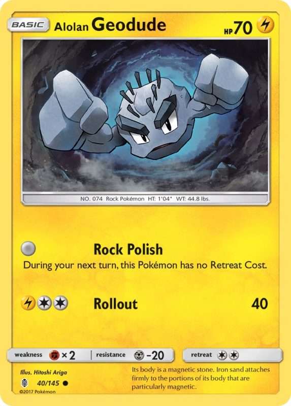 Check de actuele waarde van je Alolan Geodude 40/145 kaart uit de Guardians Rising set.