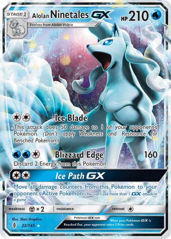 Check de actuele waarde van je Alolan Ninetales-GX 22/145 kaart uit de Guardians Rising set.