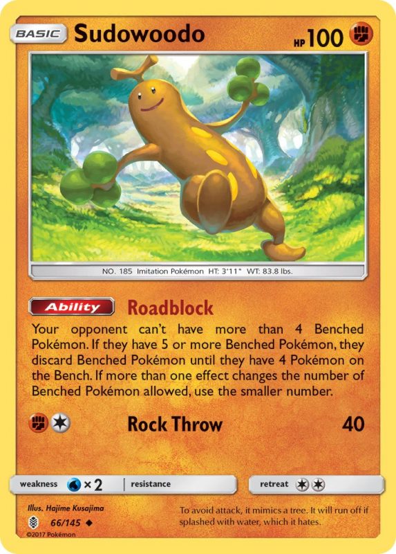 Check de actuele waarde van je Sudowoodo 66/145 kaart uit de Guardians Rising set.