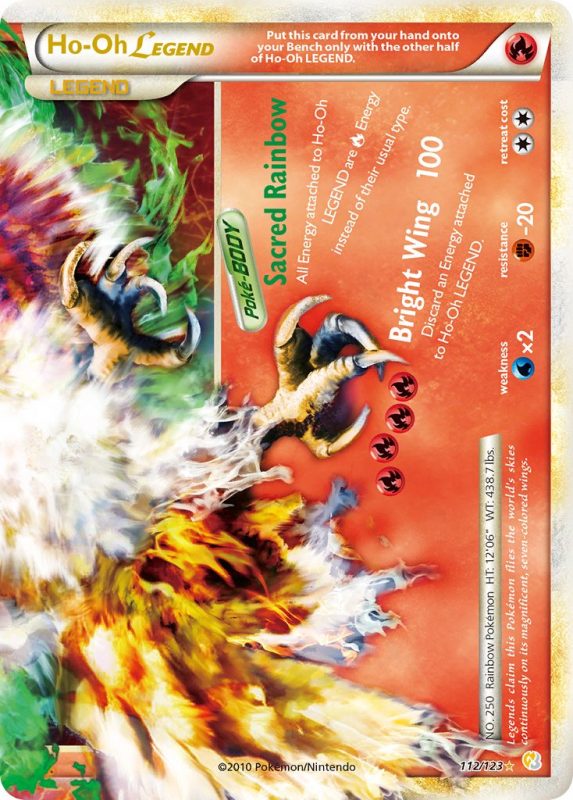 Check de actuele waarde van je Ho-Oh 112/123 kaart uit de HeartGold SoulSilver set.