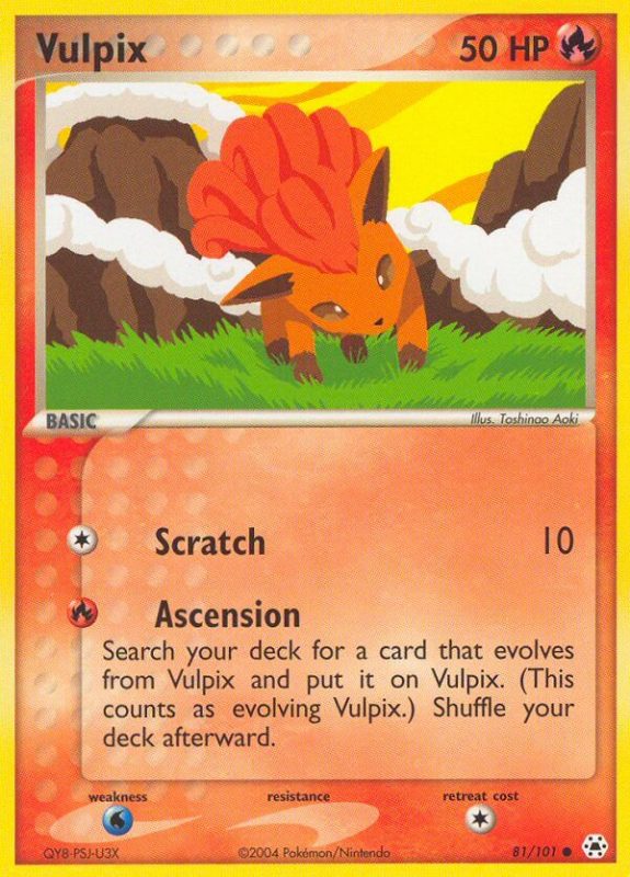 Check de actuele waarde van je Vulpix 81/101 kaart