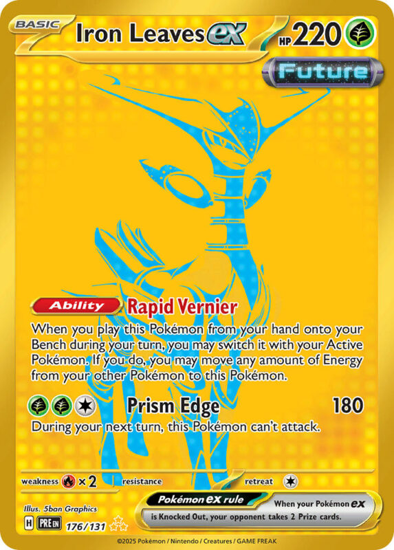 Wat is Iron Leaves ex 176/131 uit Prismatic Evolutions waard ...