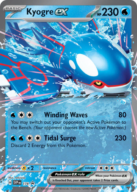 Wat is Kyogre ex 178 uit Scarlet & Violet Promos waard? - Pokemonkaart.nl